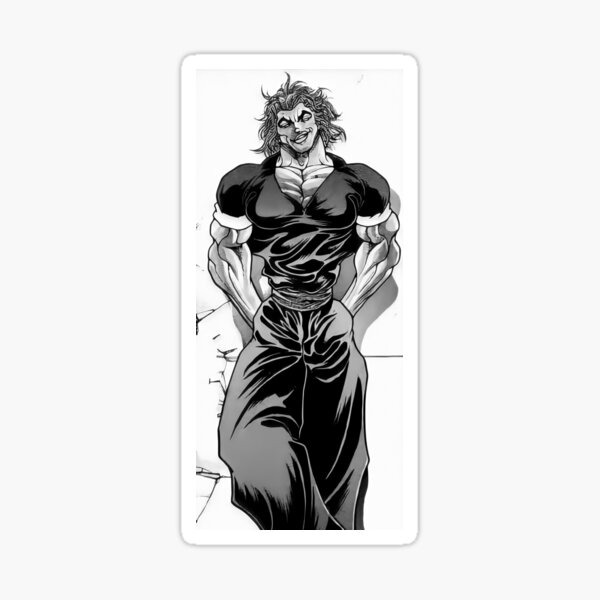"Yujiro hanma " Sticker for Sale by Harsh119 | Redbubble