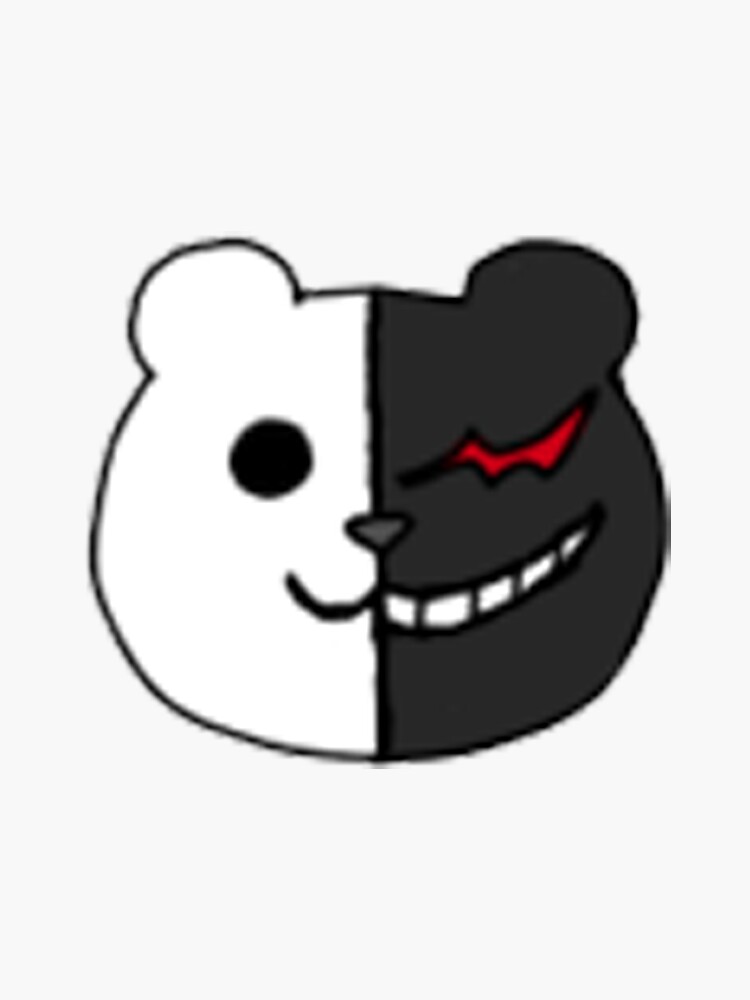 "Monokuma" Sticker for Sale by MadameThana | Redbubble