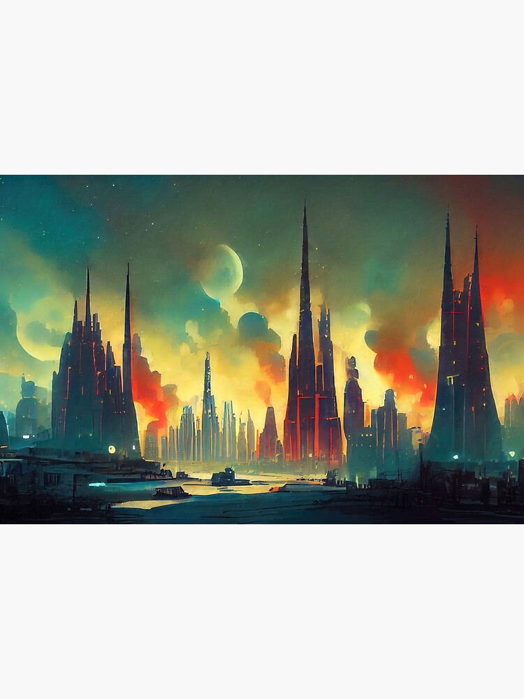 "The Galactic City" Poster for Sale by ErianAndre | Redbubble