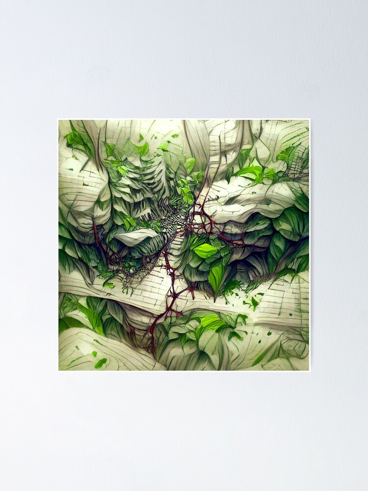 "Paper Vines - Jungle Art Collection" Poster for Sale by SubhranilDhar ...