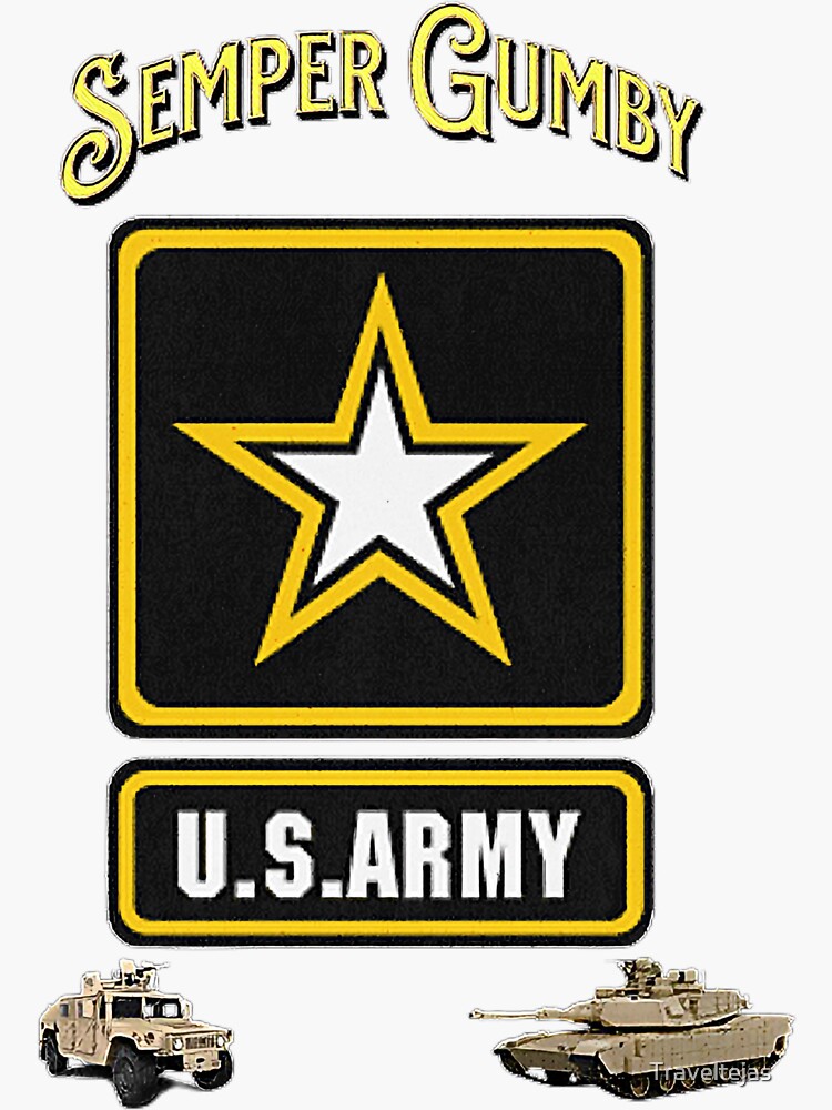 "Semper Gumby Always Flexable" Sticker for Sale by Traveltejas | Redbubble