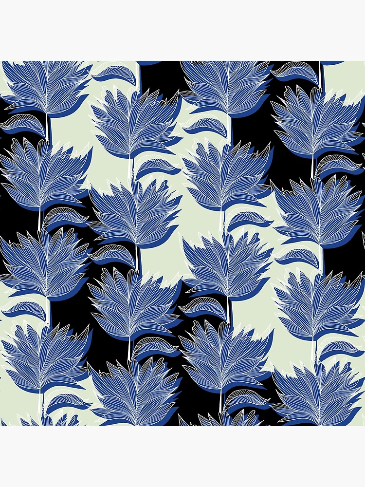 "Indigo Line Flowers" Poster for Sale by designervidhi | Redbubble