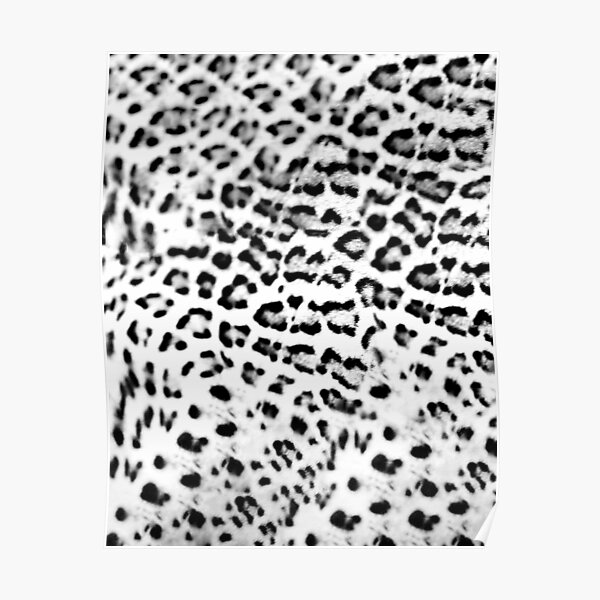 "Cheetah Pattern Black and White" Poster for Sale by ep-pandality ...