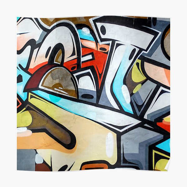 "Colorful, wacky, trippy street art graffiti" Poster for Sale by ...