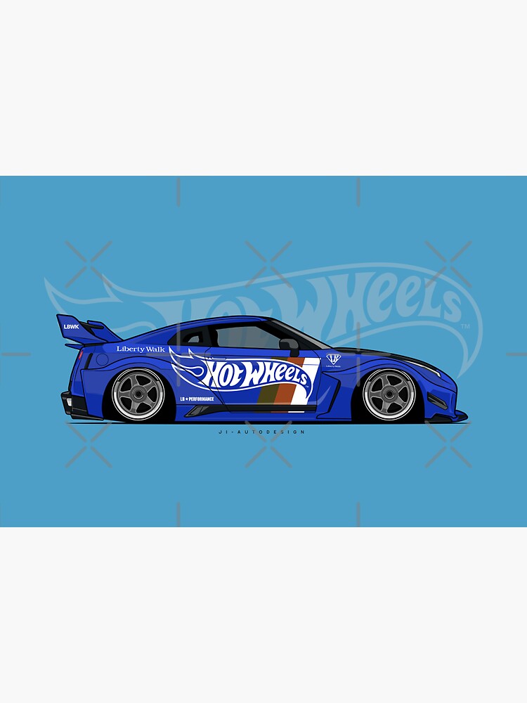 "Nissan GT-R R35 Liberty Walk Silhouette Hot Wheels 2022" Sticker for ...