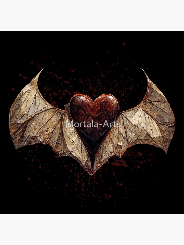 "A Vampire Heart Bat" Poster for Sale by Mortala-Arts | Redbubble
