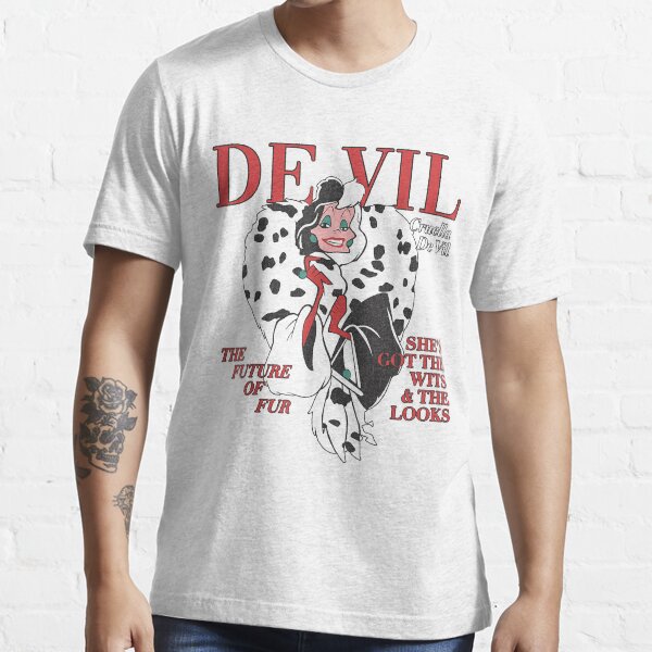 "Retro Vintage Villain Villains Cruella De Vil Magazine Cover" T-shirt ...