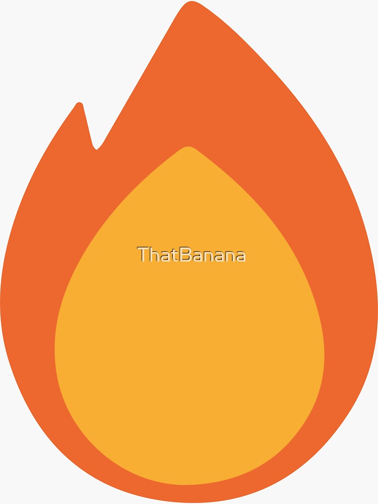 "Fire emoji" Sticker for Sale by ThatBanana | Redbubble