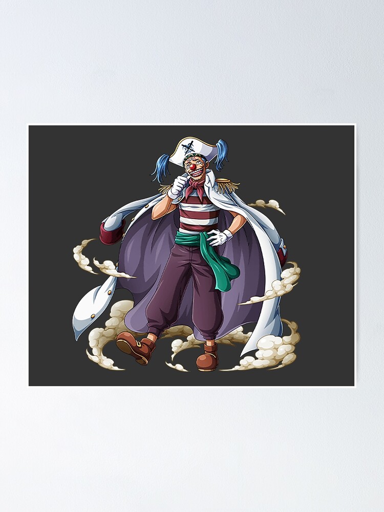 "buggy the star clown from One Piece" Poster for Sale by Otakus-Place ...