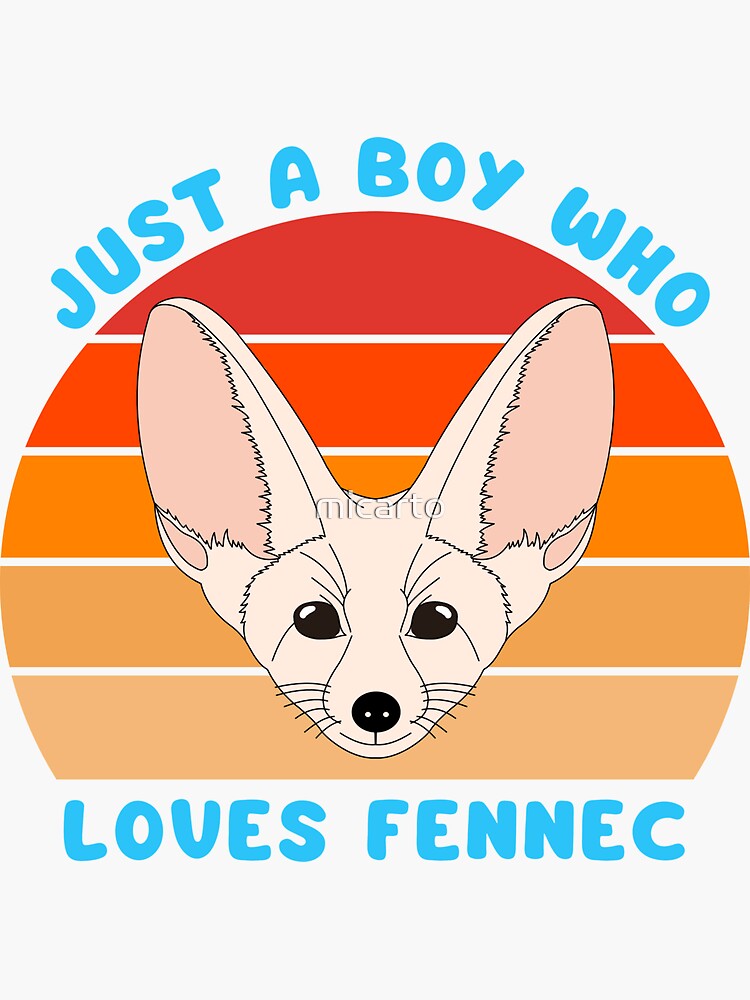 "Fennec fox" Sticker for Sale by micarto | Redbubble