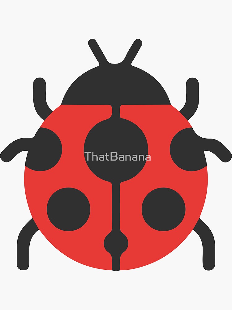 "Ladybug emoji" Sticker for Sale by ThatBanana | Redbubble