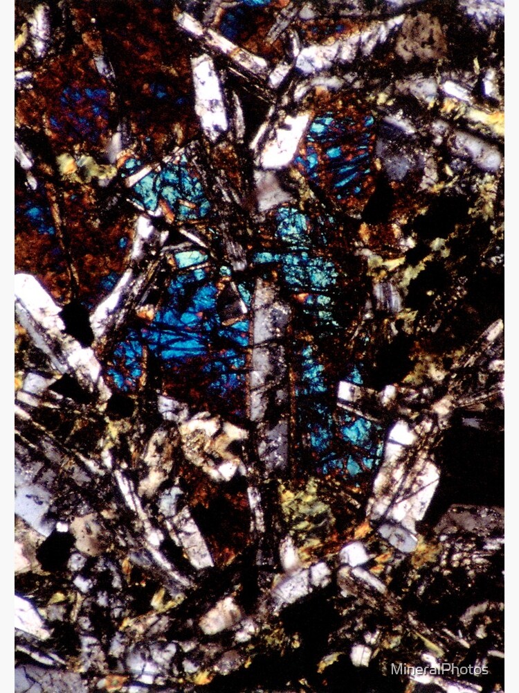 "Pyroxene Crystals and Feldspar - Thin Section Art" Spiral Notebook by ...