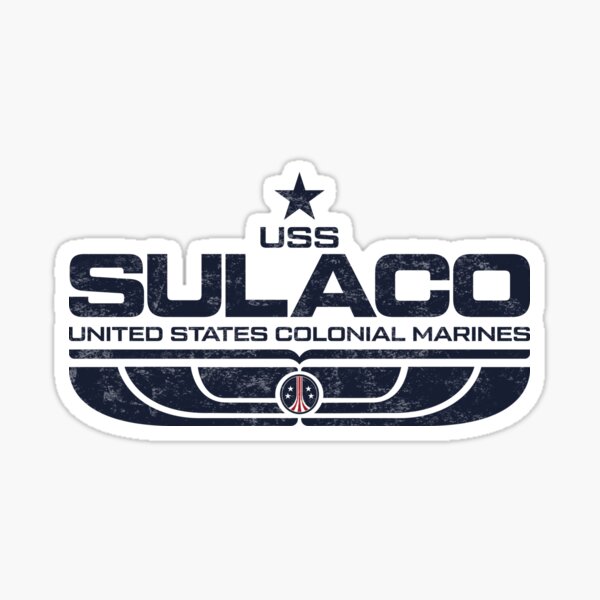 "Sulaco 3 (USS)" Sticker by Purakushi | Redbubble