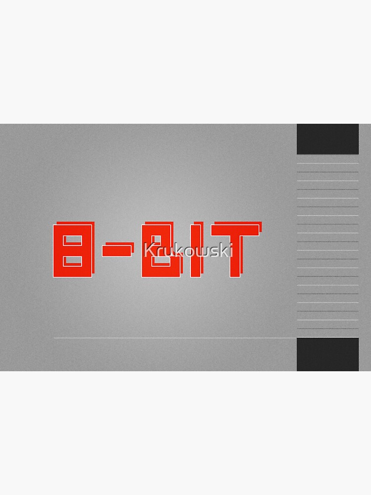 "8-bit retro gaming system gray style" Sticker for Sale by Krukowski ...