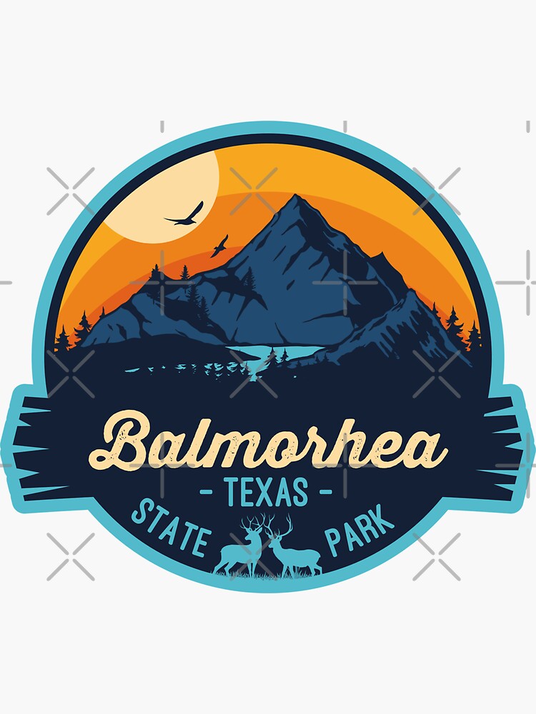 "Balmorhea State Park Texas Vacation TX Souvenir Badge" Sticker for ...