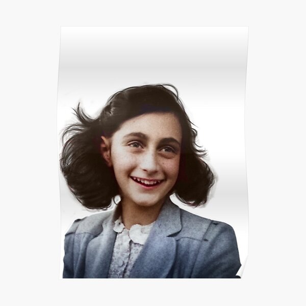 "Anne Frank Colorized" Poster for Sale by LegendsofBoxing | Redbubble