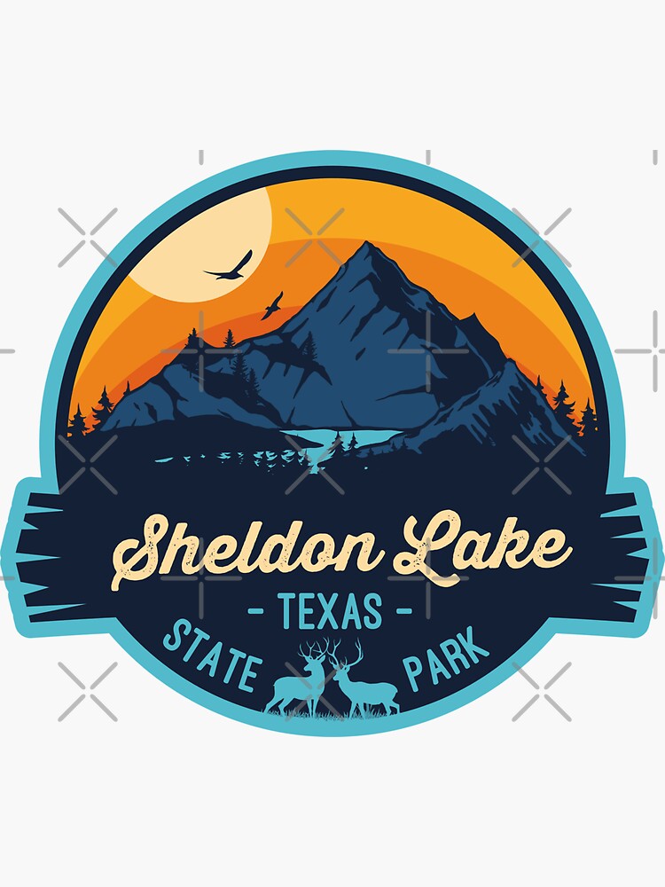 "Sheldon Lake State Park Texas Vacation TX Souvenir Badge" Sticker for ...