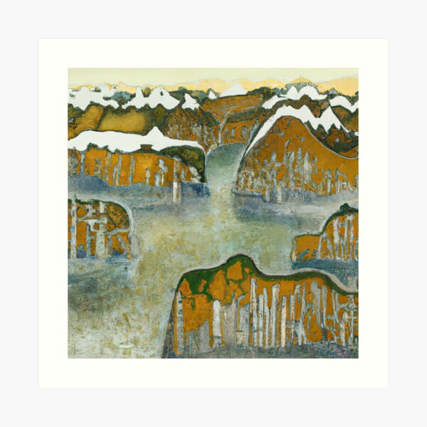 "Winter Inlet" Art Print for Sale by shiitakicats | Redbubble