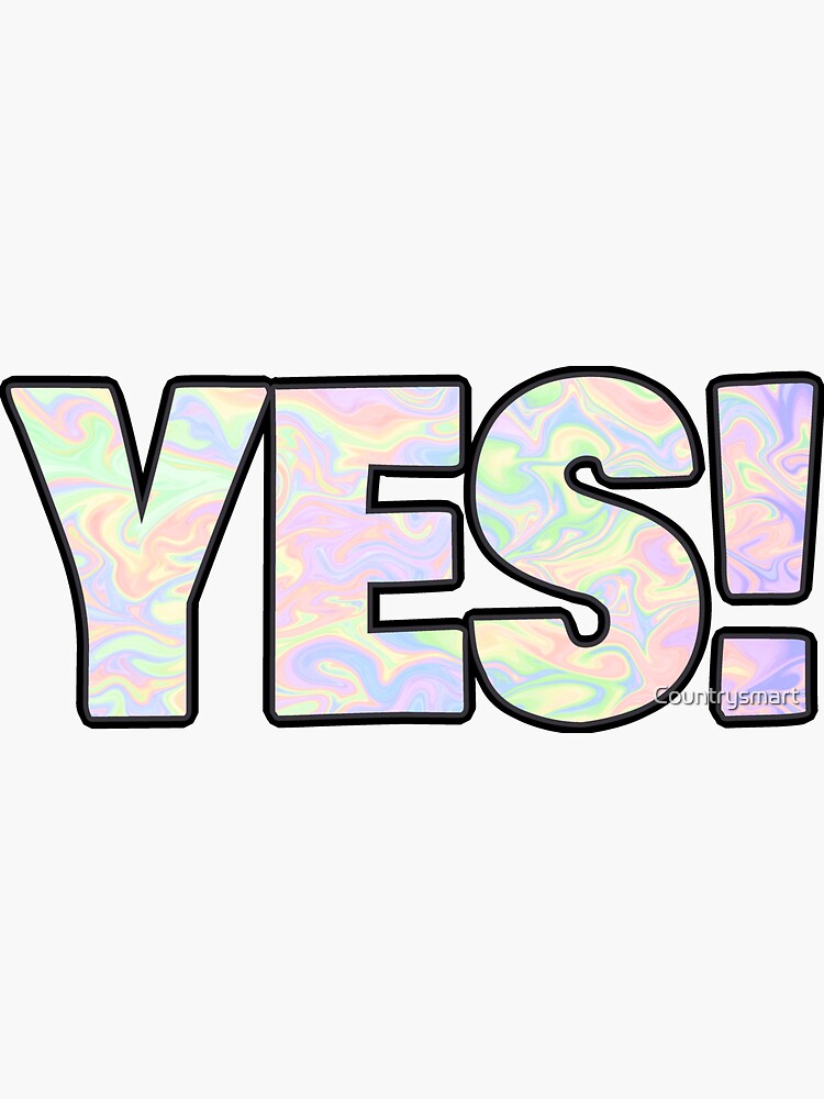 "The Word Yes Marble Unicorn Design That Says Yes Use This Design To ...