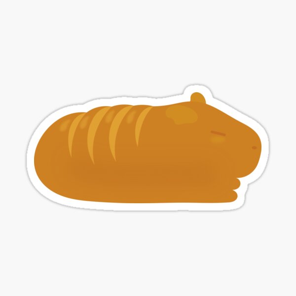 "Capybara Bread" Sticker for Sale by kanjisetas | Redbubble