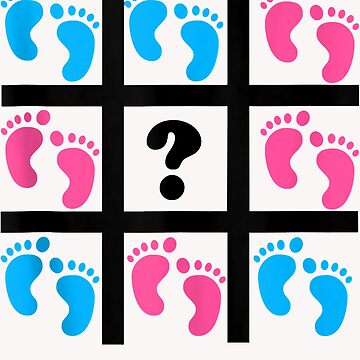 "Tic Tac Toe baby feet funny Gender Reveal Party Tank Top" Photographic ...