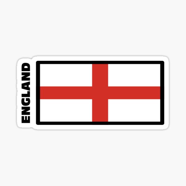 "England Flag of St. George" Sticker for Sale by Go24 | Redbubble