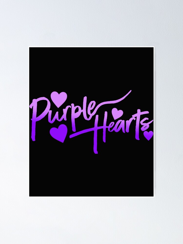 "Purple Heart Logo " Poster for Sale by VintageElegy | Redbubble