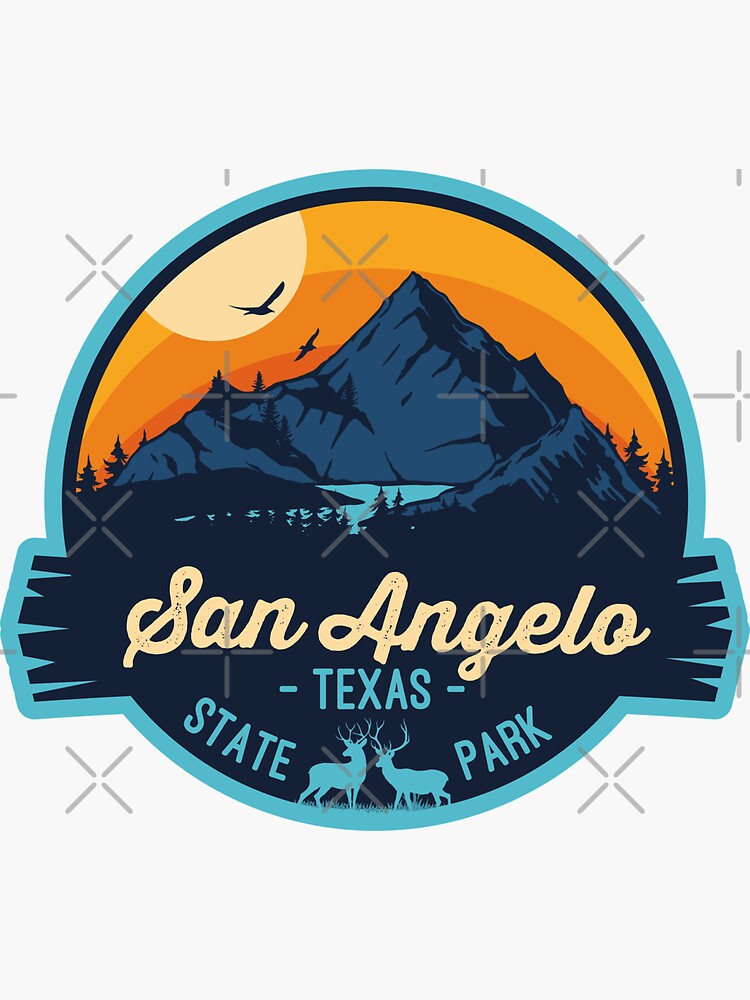 "San Angelo State Park Texas Vacation TX Souvenir Badge" Sticker for ...