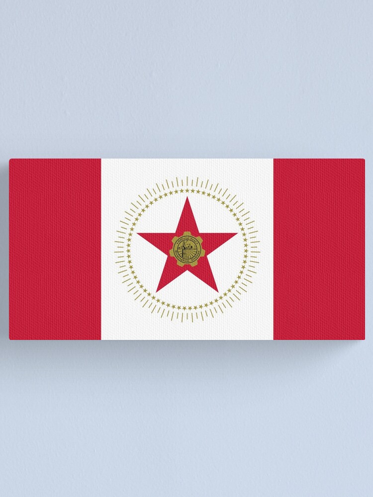 "Flag of Birmingham, Alabama" Canvas Print for Sale by Tonbbo | Redbubble