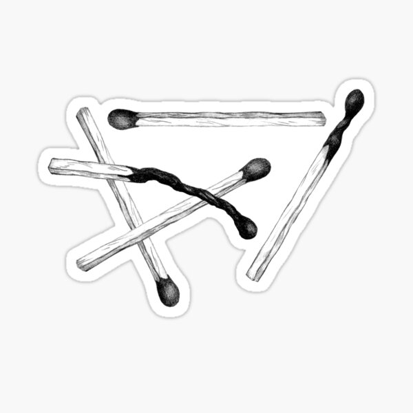 "Burn it!" Sticker by smalldrawing | Redbubble