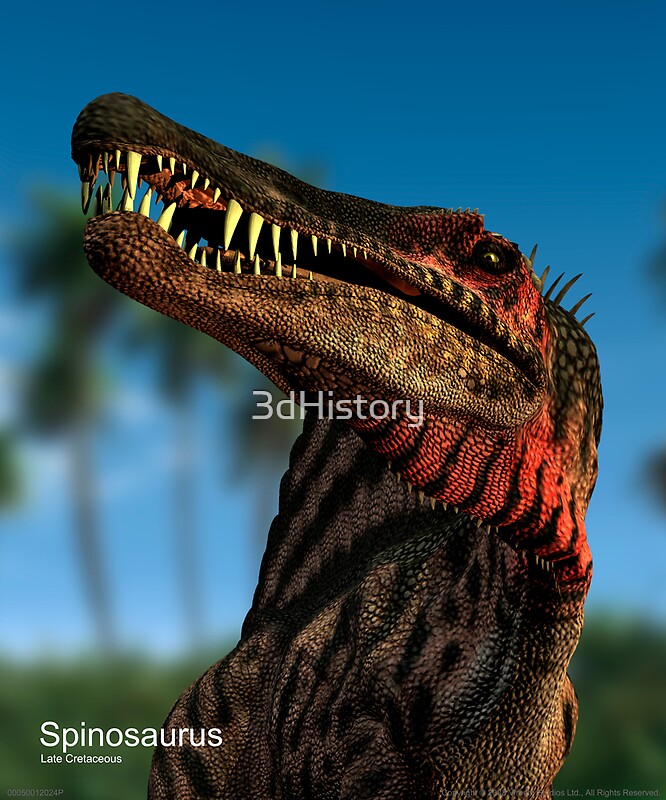 "Spinosaurus" by 3dHistory | Redbubble