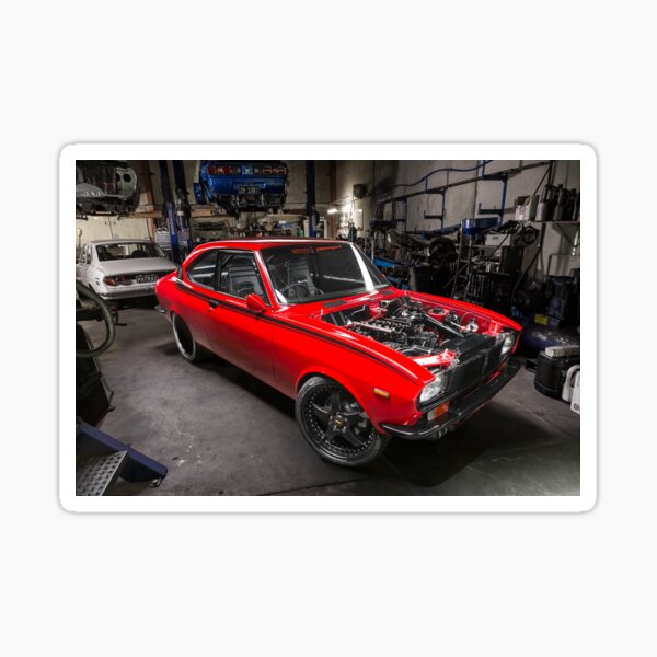 "'13BKLR' Mazda RX2 Coupe" Sticker for Sale by HoskingInd | Redbubble