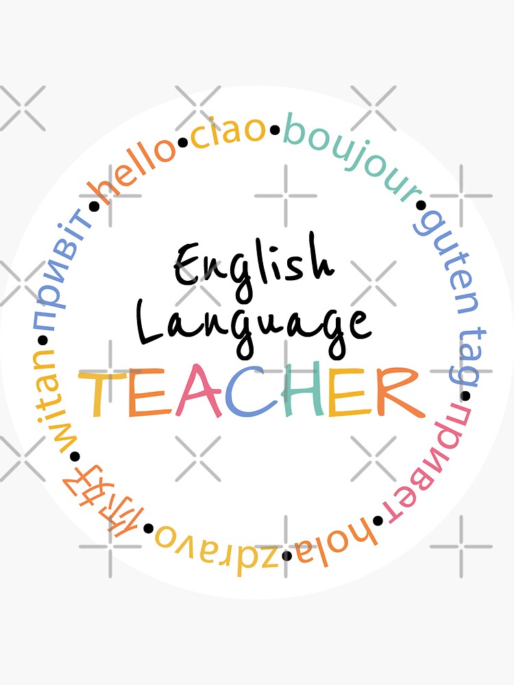 "ELL English Language Teacher, Bilingual Teacher, Esl Teacher" Sticker ...