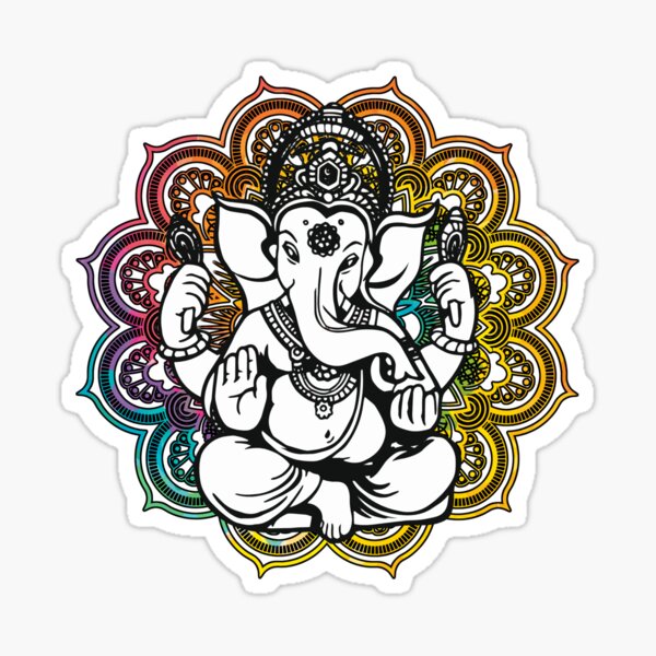 "Lord Ganesha Vinayaka" Sticker for Sale by SpiceDoc | Redbubble