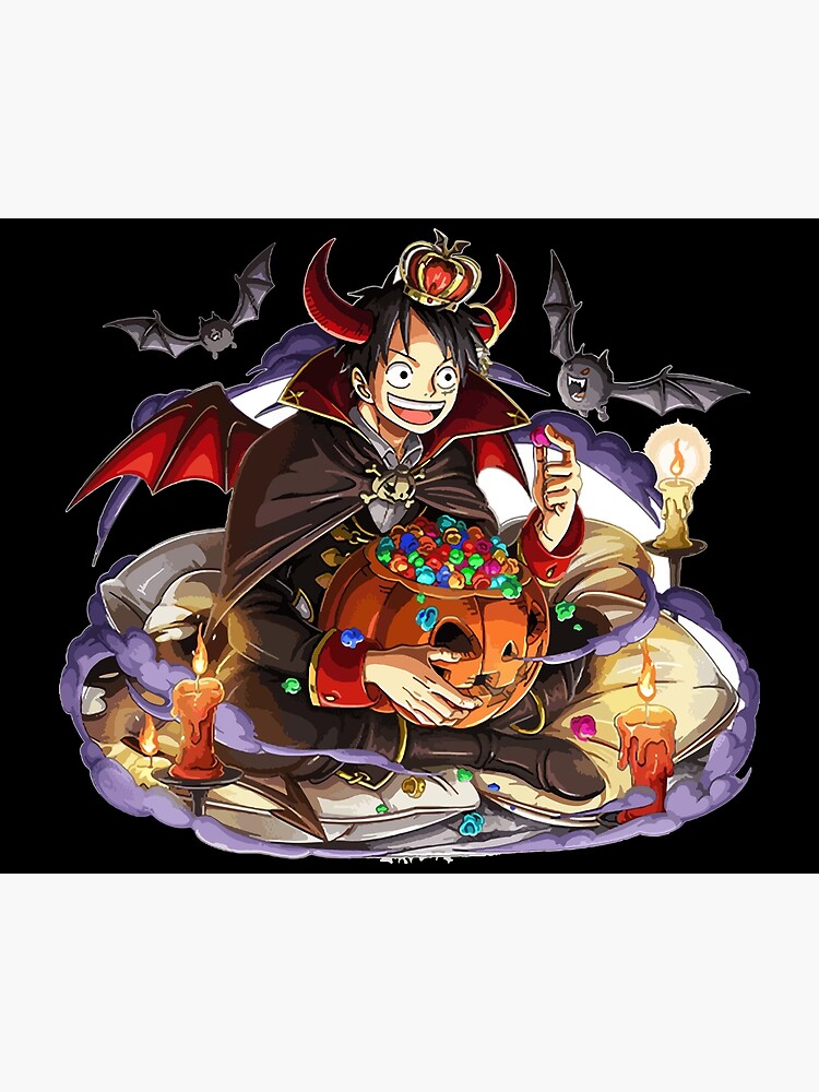"One Piece Luffy Happy Halloween " Poster for Sale by roundairforce81 ...