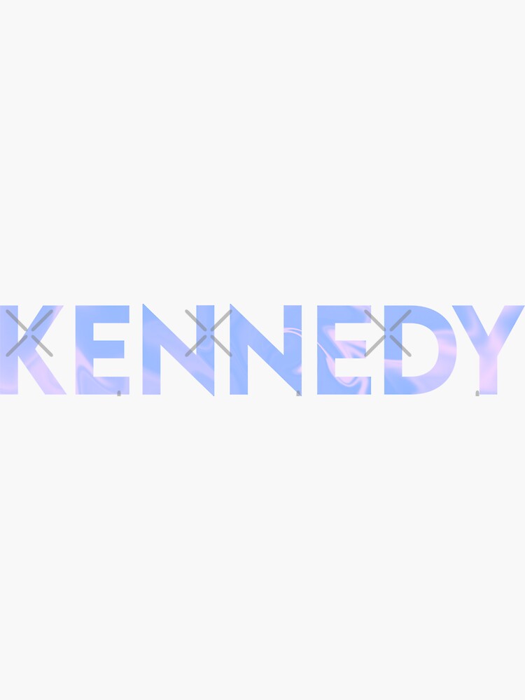 "Kennedy Name" Sticker for Sale by ellebackup | Redbubble