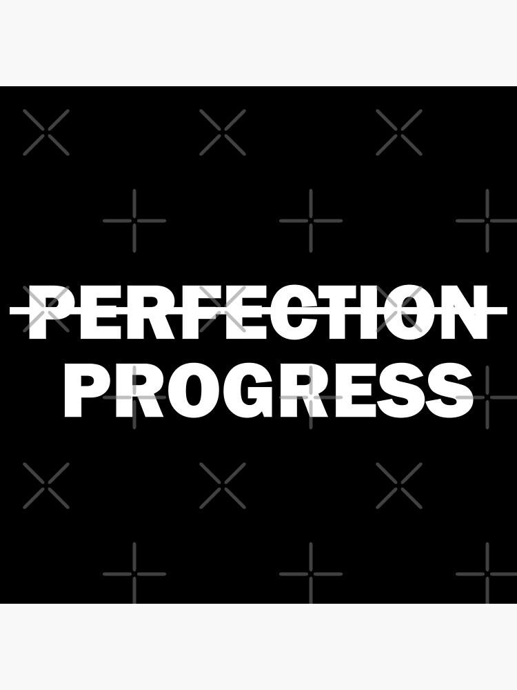 "perfection progress sticker motivational funny stickers, laptop decals ...