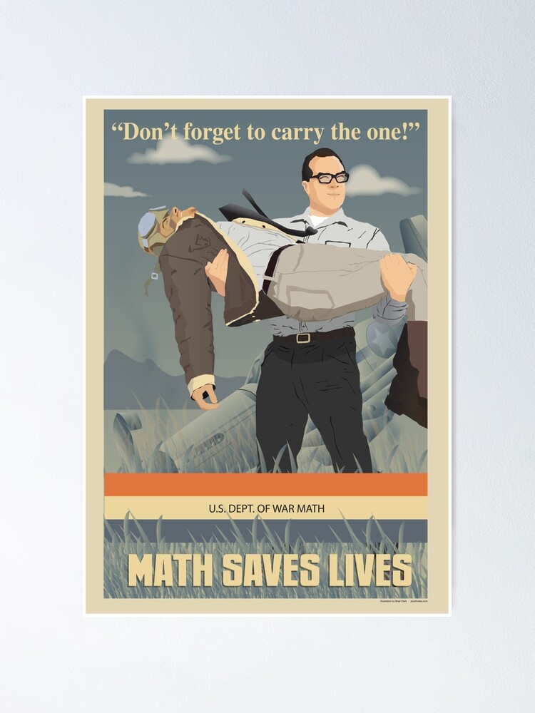 "MATH SAVES LIVES" Poster for Sale by bradclr3 | Redbubble