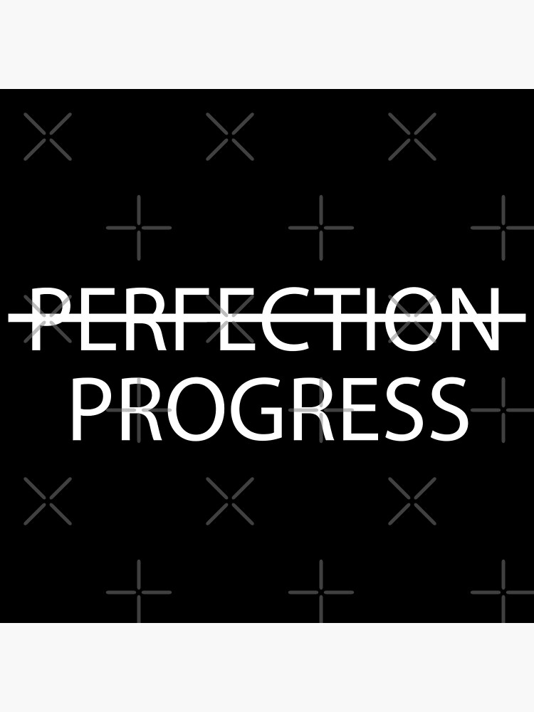 "perfection progress sticker motivational funny stickers, laptop decals ...
