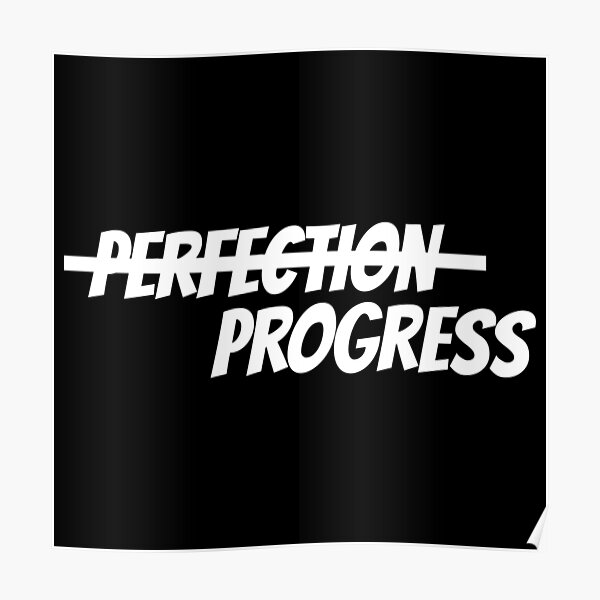 "perfection progress sticker motivational funny stickers, laptop decals ...