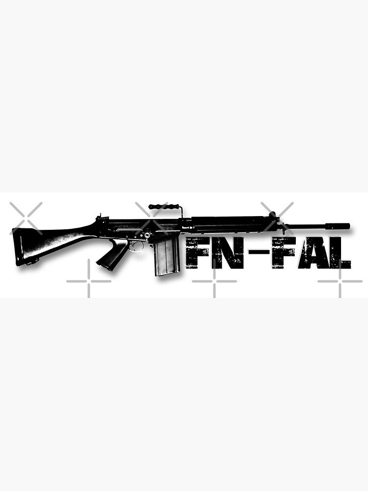 "FN FAL Light Automatic Battle Rifle Weapon" Poster for Sale by ...