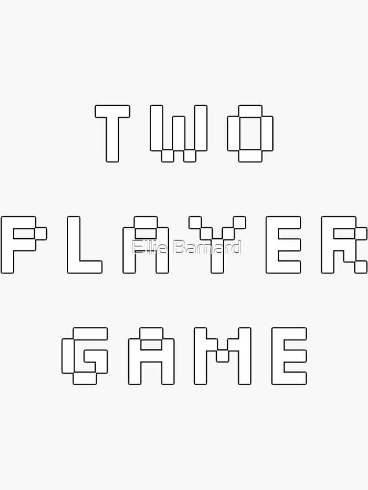 "Two Player Game" Sticker for Sale by dxnielbarnard | Redbubble