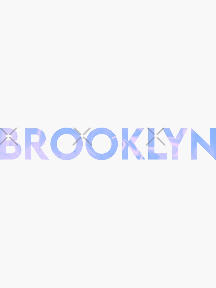 "Brooklyn Name" Sticker for Sale by ellebackup | Redbubble