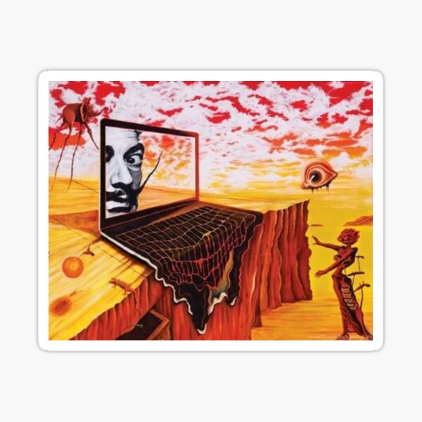 "Salvador Dali Art Print" Sticker for Sale by alexandramoth | Redbubble