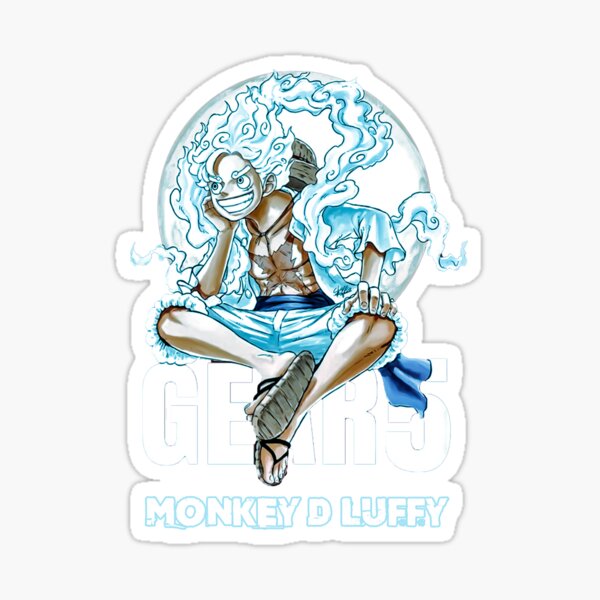 "luffy gear 5 - one piece " Sticker for Sale by MohamedATouil | Redbubble