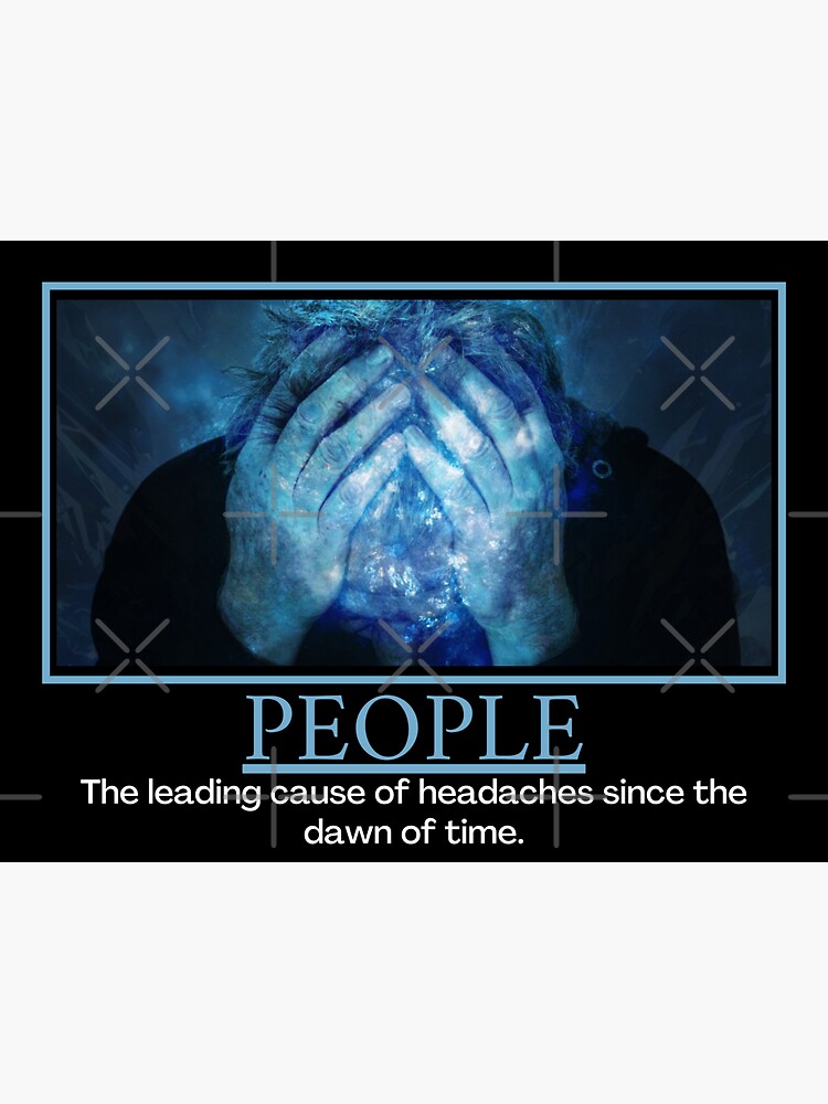 "People Demotivational Poster" Sticker for Sale by DesignsByDaddy ...