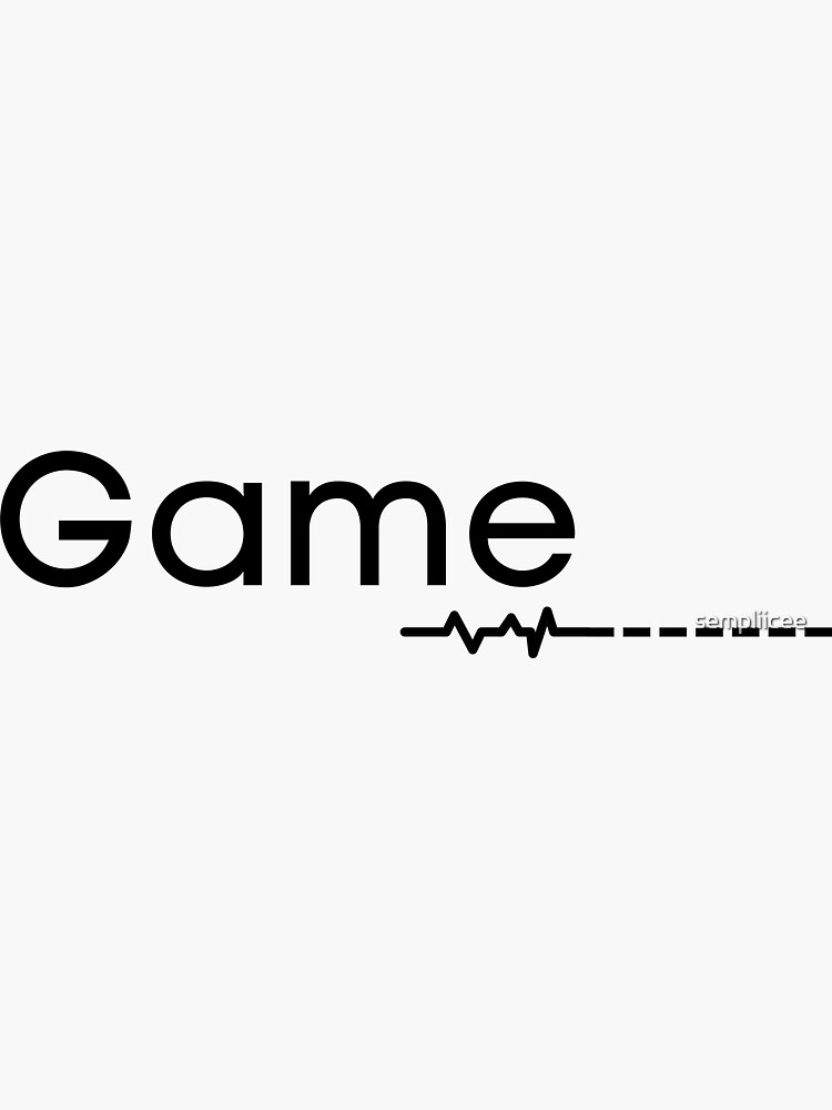 "Game finished" Sticker for Sale by sempliicee | Redbubble