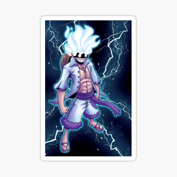 " luffy gear 5 - one piece " Sticker for Sale by MohamedATouil | Redbubble