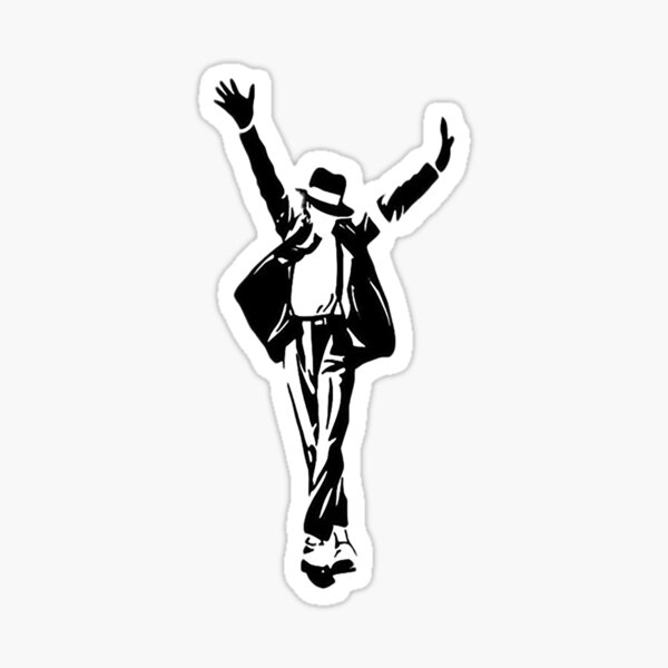 "Michael jackson dance pose" Sticker for Sale by haneenabdullah | Redbubble