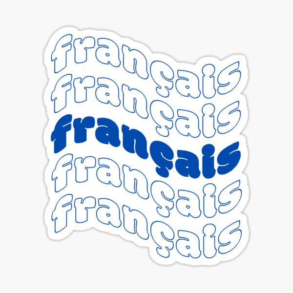 "French School Subject " Sticker for Sale by lunajoon | Redbubble